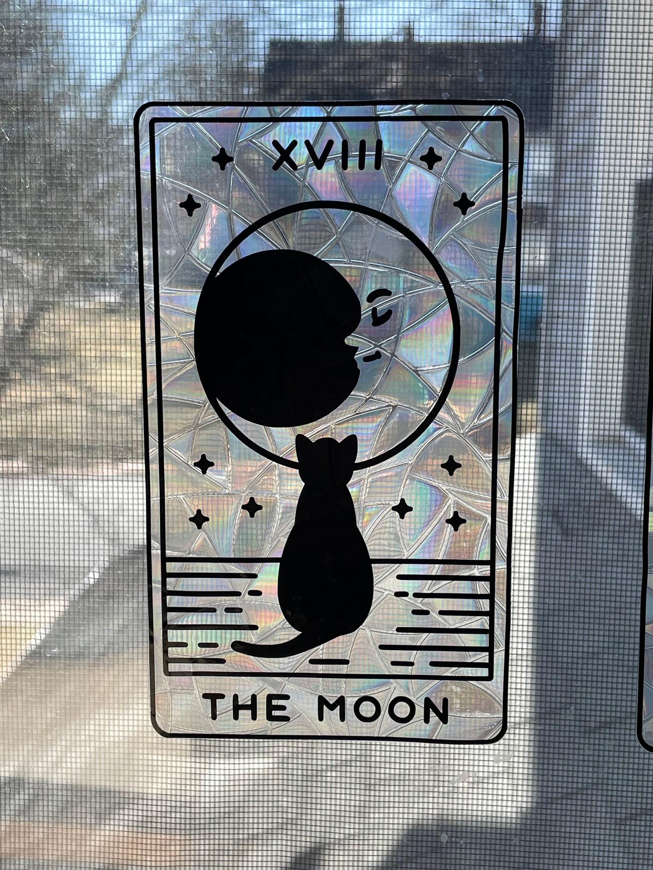 Window Clings, Suncatchers, Tarot Card Window Clings, the Moon Window ...