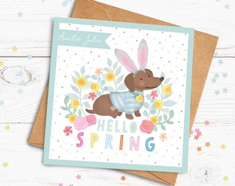 Dog Easter Card | Etsy
