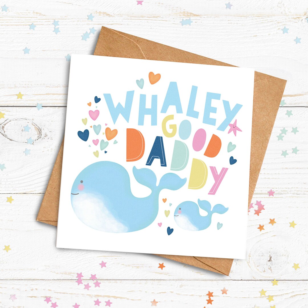 Whaley Good Daddy Card. Fathers Day Card. Happy Fathers Day - Etsy