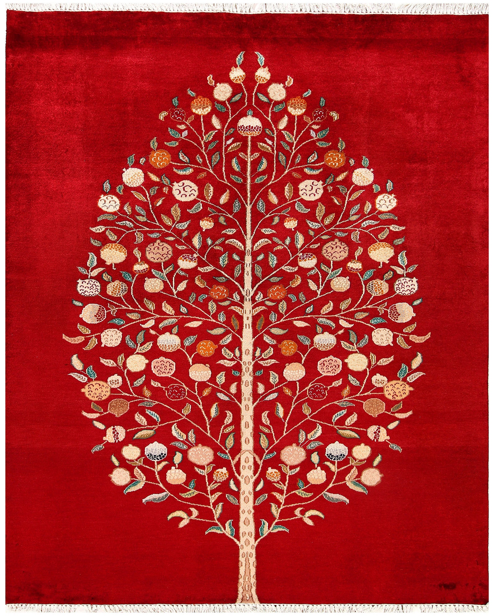 5x7 Ft Tree of Life Rug, Handmade Turkish Abstract Rug, Wool Area Rug ...