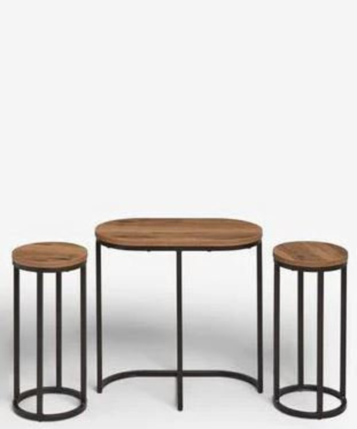 Round Nesting Living Lounge Bedroom Side Tables Set of 3, Side Table ...