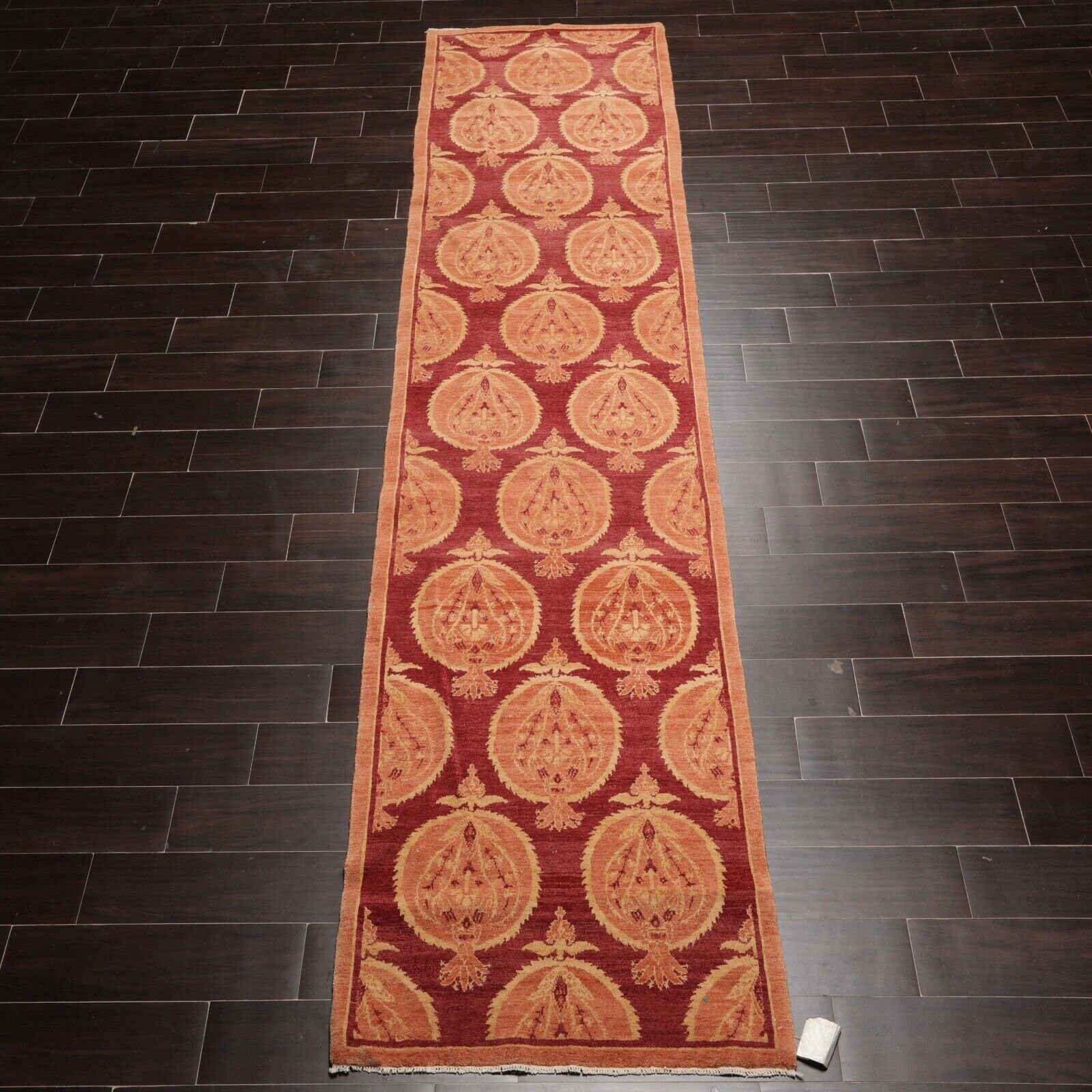 3x12 Ft Michaelian Runner Hand Knotted Turkish Vegetable Dyed Wool Area ...