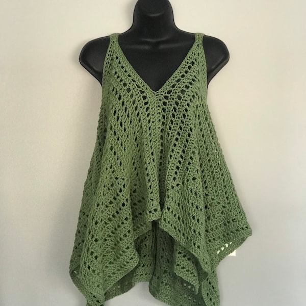 Crocheted Tank Dress Pattern - Etsy