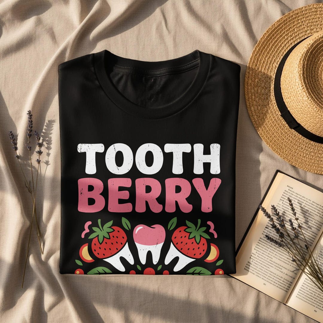 Tooth Berry Dental Assistant T-shirt, Funny Dentist Tee, Dental Hygiene ...