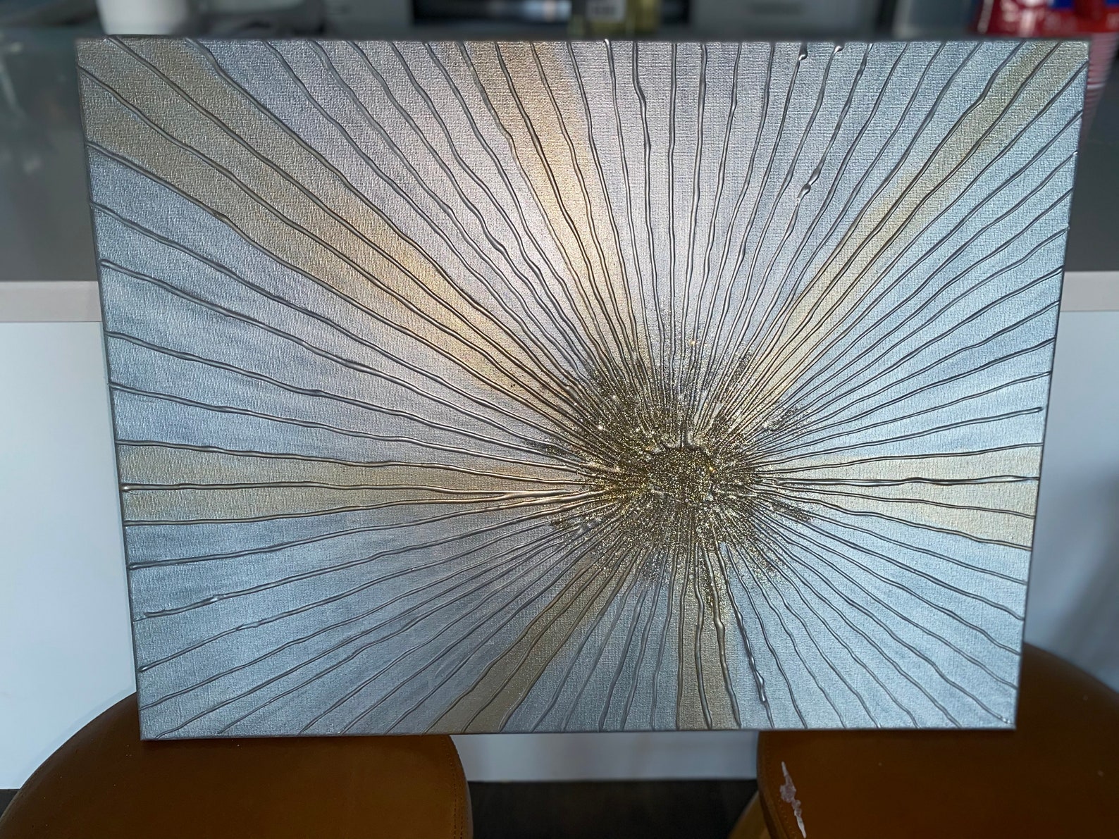 Starburst painting | Etsy