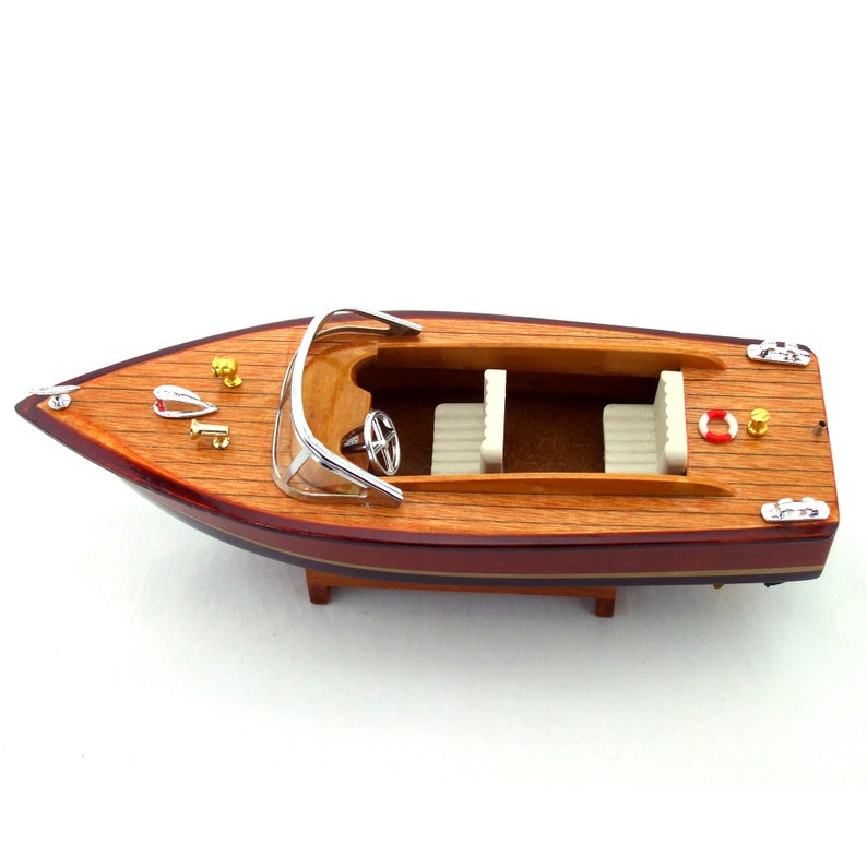 Vintage Style Power Boat Model Ship - Etsy
