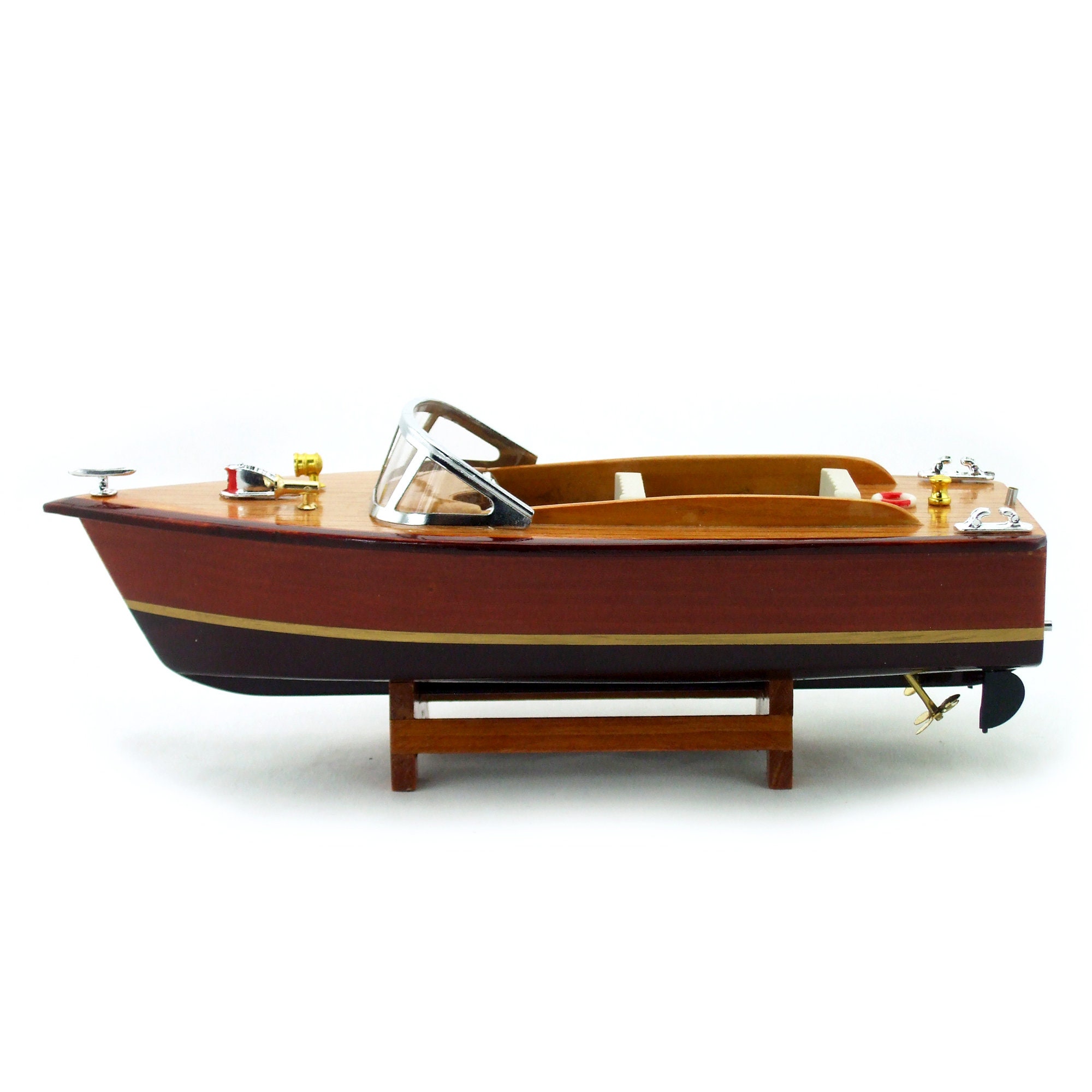 Vintage Style Power Boat Model Ship - Etsy