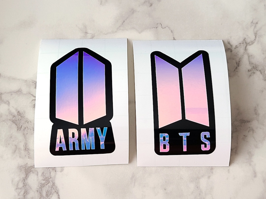 BTS Army Vinyl Sticker Decal Holographic | ARMY | Opal | Laptop ...