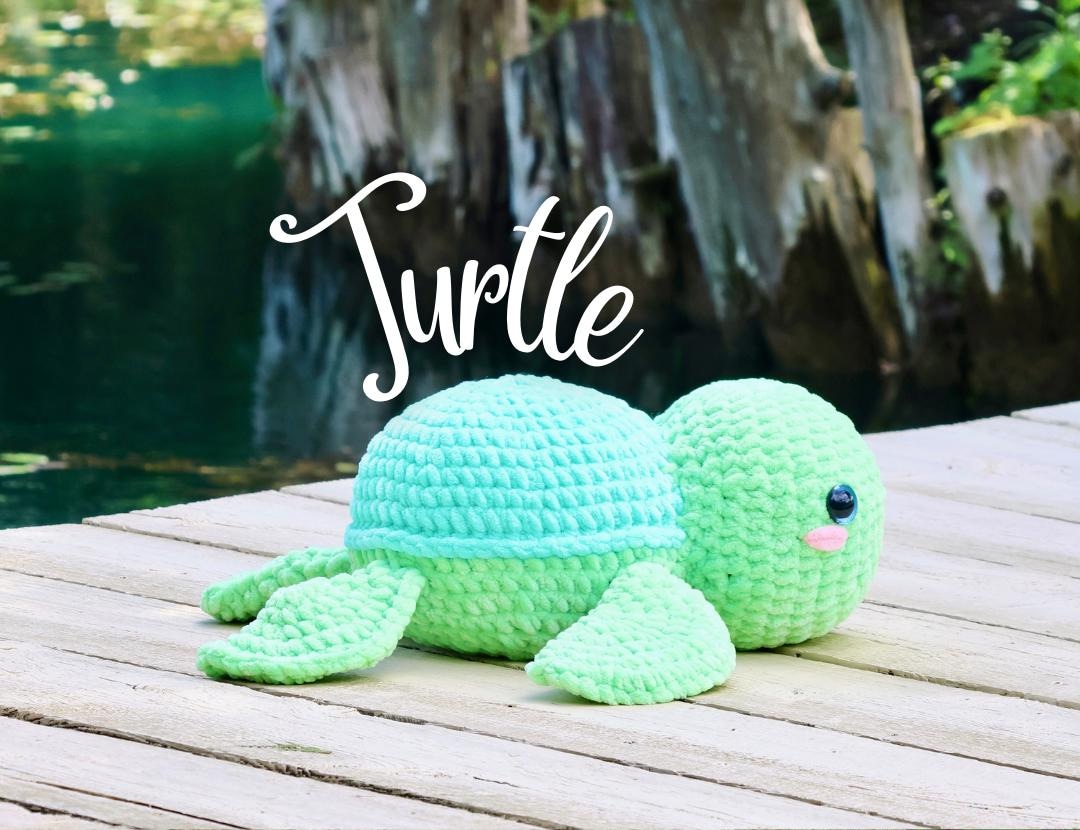 Crochet Pattern Turtle (jumbo), Amigurumi Tutorial in English, PDF ...