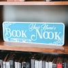 Library Street Sign Bookshelf Sign Personalized Laser Engraved Bookish ...