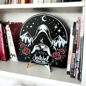 Suriel Tea Company Acotar Bookshelf Sign Color 3D Printed Shelf Sitter ...