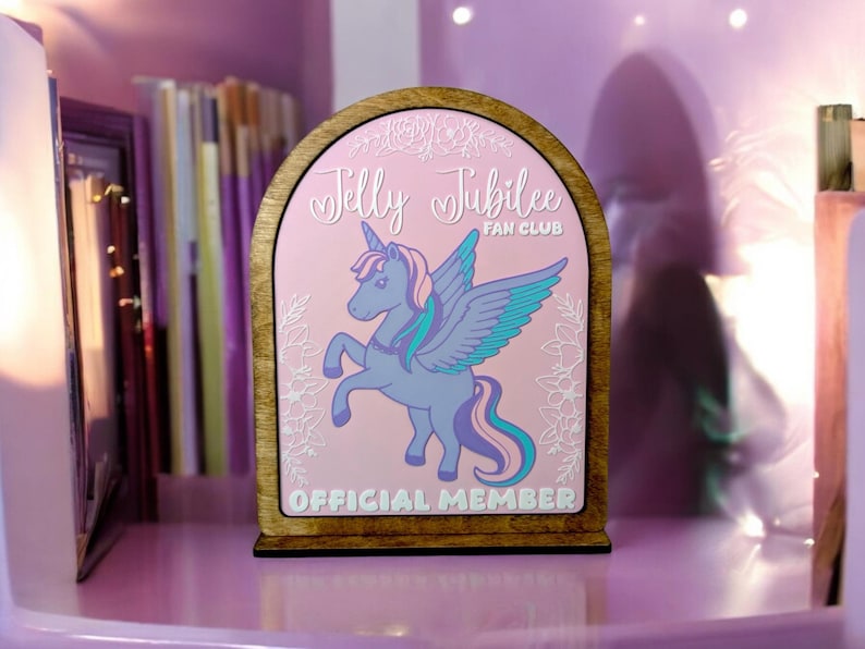Crescent City Bookshelf Sign Jelly Jubilee Wooden Shelf Sitter With ...