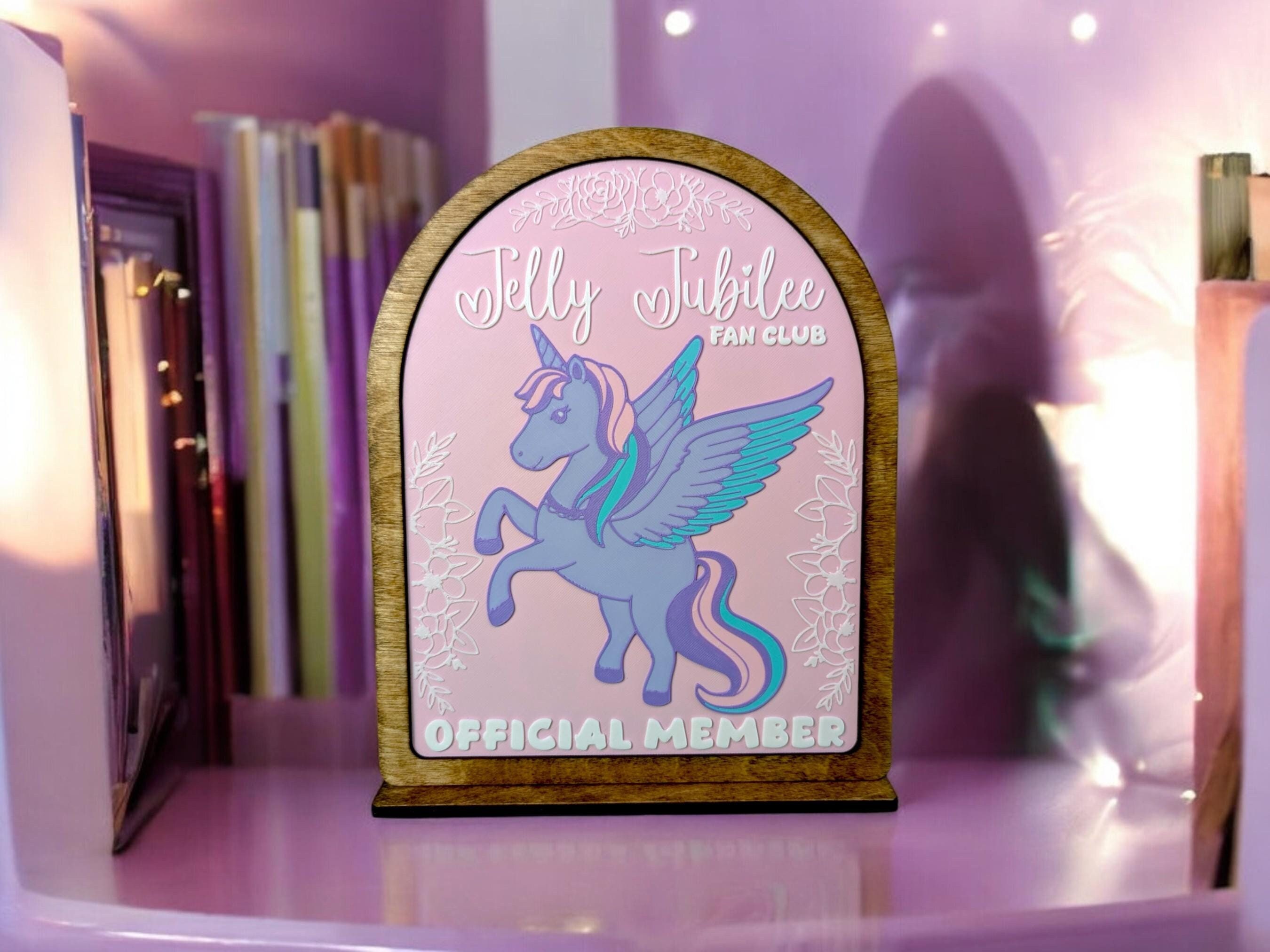 Crescent City Bookshelf Sign Jelly Jubilee Wooden Shelf Sitter With ...