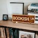 Library Street Sign Bookshelf Sign Personalized Laser Engraved Bookish ...