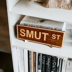Library Street Sign Bookshelf Sign Personalized Laser Engraved Bookish ...
