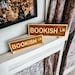 Library Street Sign Bookshelf Sign Personalized Laser Engraved Bookish ...