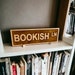 Library Street Sign Bookshelf Sign Personalized Laser Engraved Bookish ...