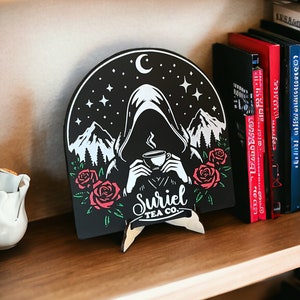 Suriel Tea Company Acotar Bookshelf Sign Color 3D Printed Shelf Sitter ...