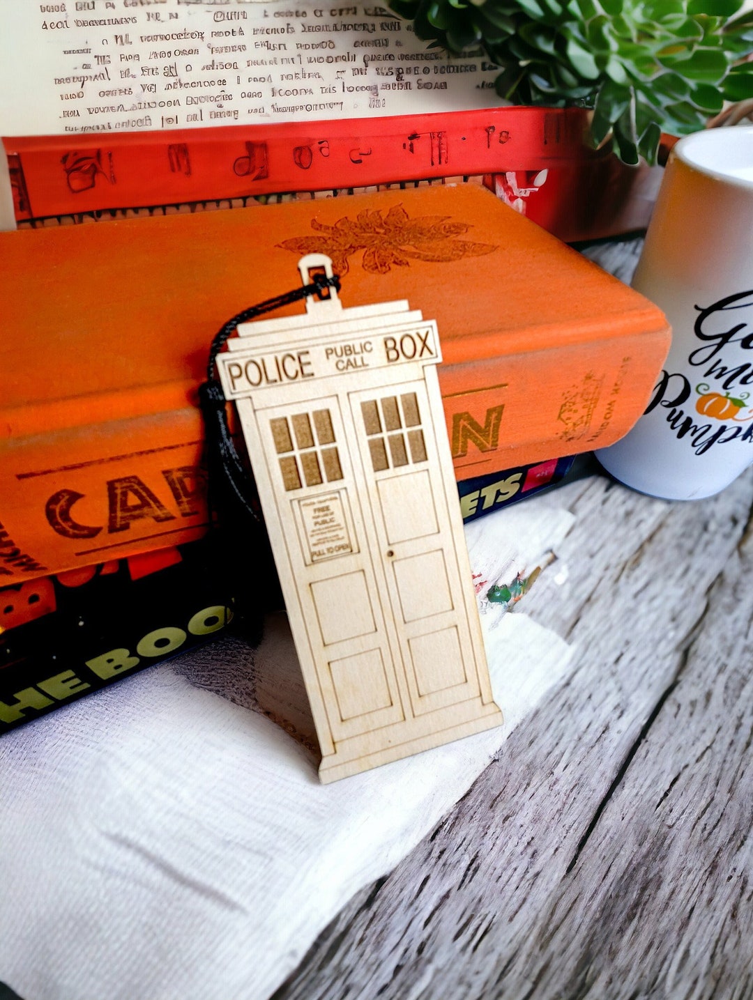 TARDIS Bookmark Premium Laser Engraved Birch Hard Wood Doctor Who ...