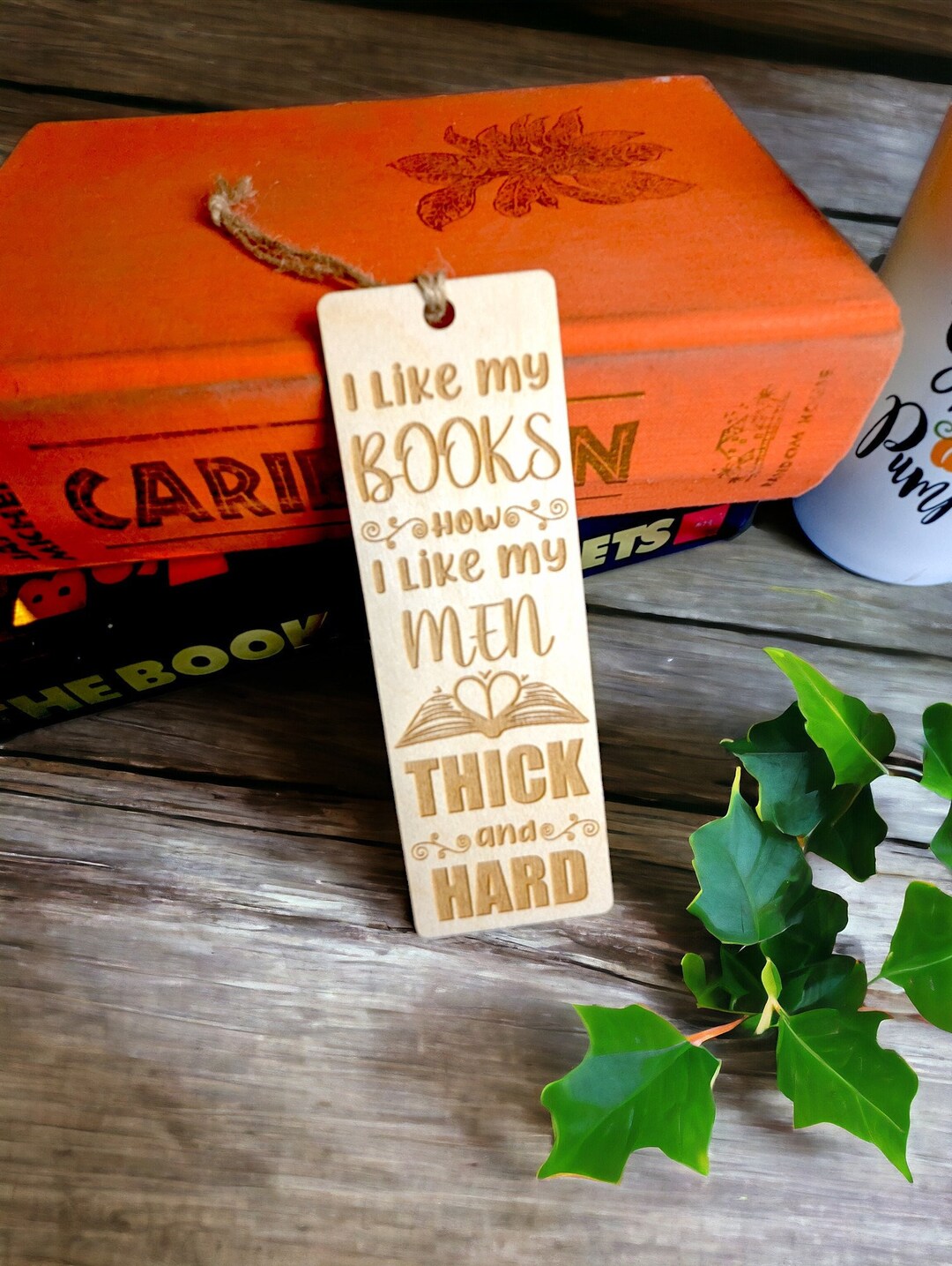 Books Thick and Hard Custom Engraved Smut Spicy Bookmark With Tassel ...