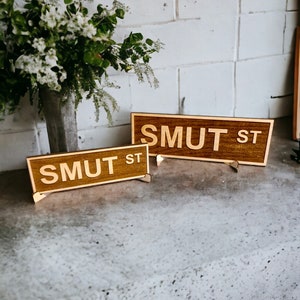 Library Street Sign Bookshelf Sign Personalized Laser Engraved Bookish ...