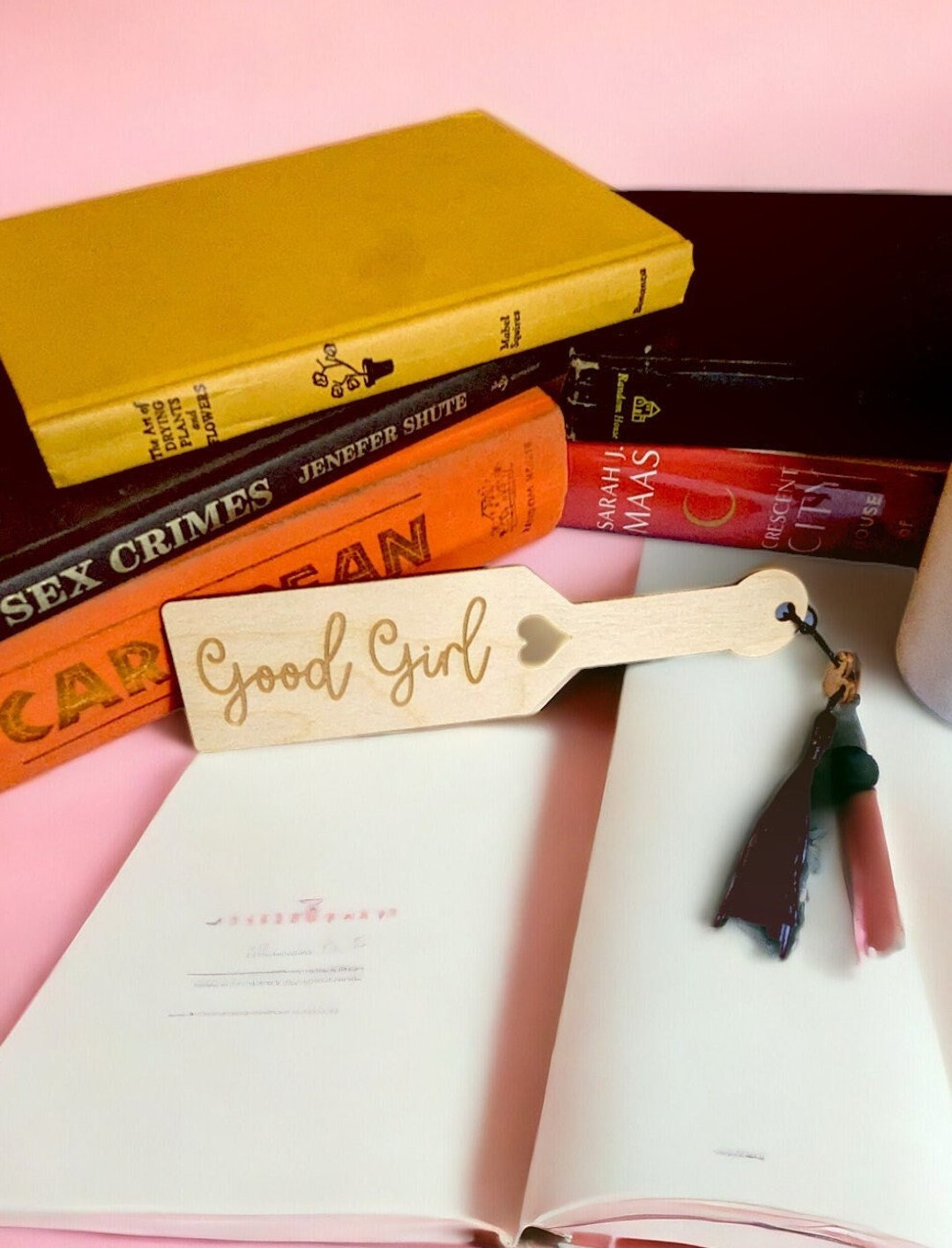 Spicy Smut Personalized Bookmark With Tassel Wood Love Paddle for Those ...