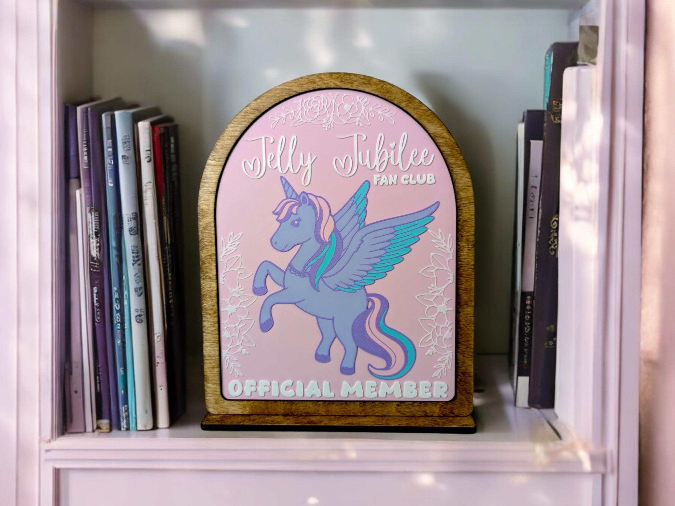 Crescent City Bookshelf Sign Jelly Jubilee Wooden Shelf Sitter With ...