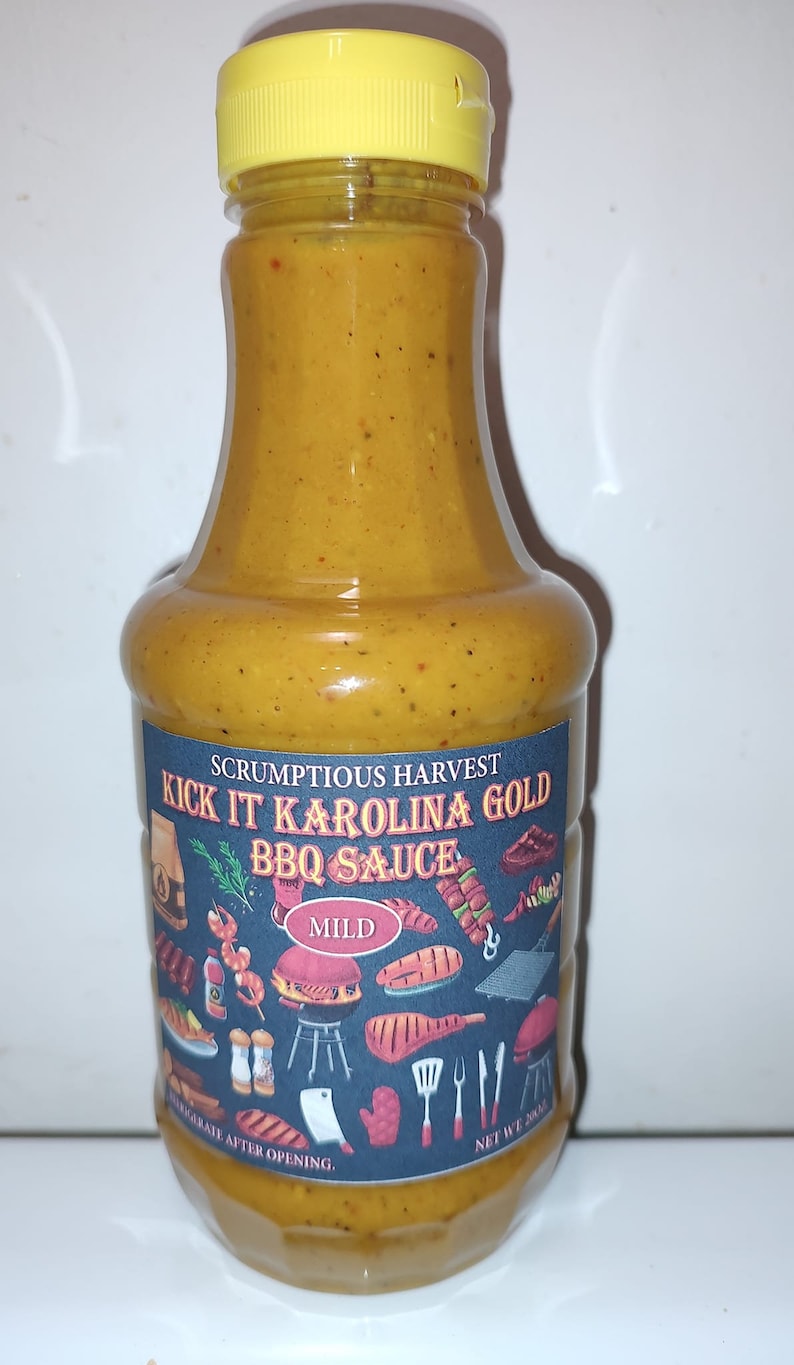 KICK IT KAROLINA Gold Barbecue Sauce-mild - Etsy