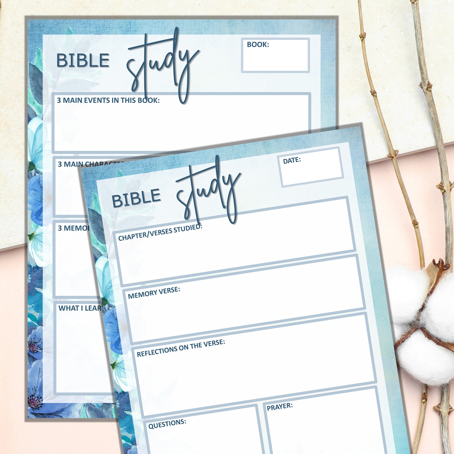 Christian Printable Bible Study Journal | Study Scripture | Bible ...