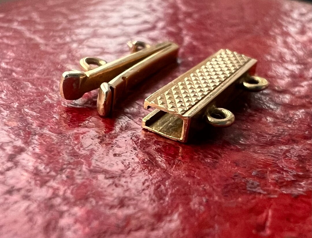 Antique 18ct Gold Clasp Catch Fastener for a Double Strand - Etsy