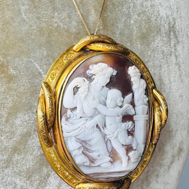 Victorian Cameo Pinchbeck - Etsy