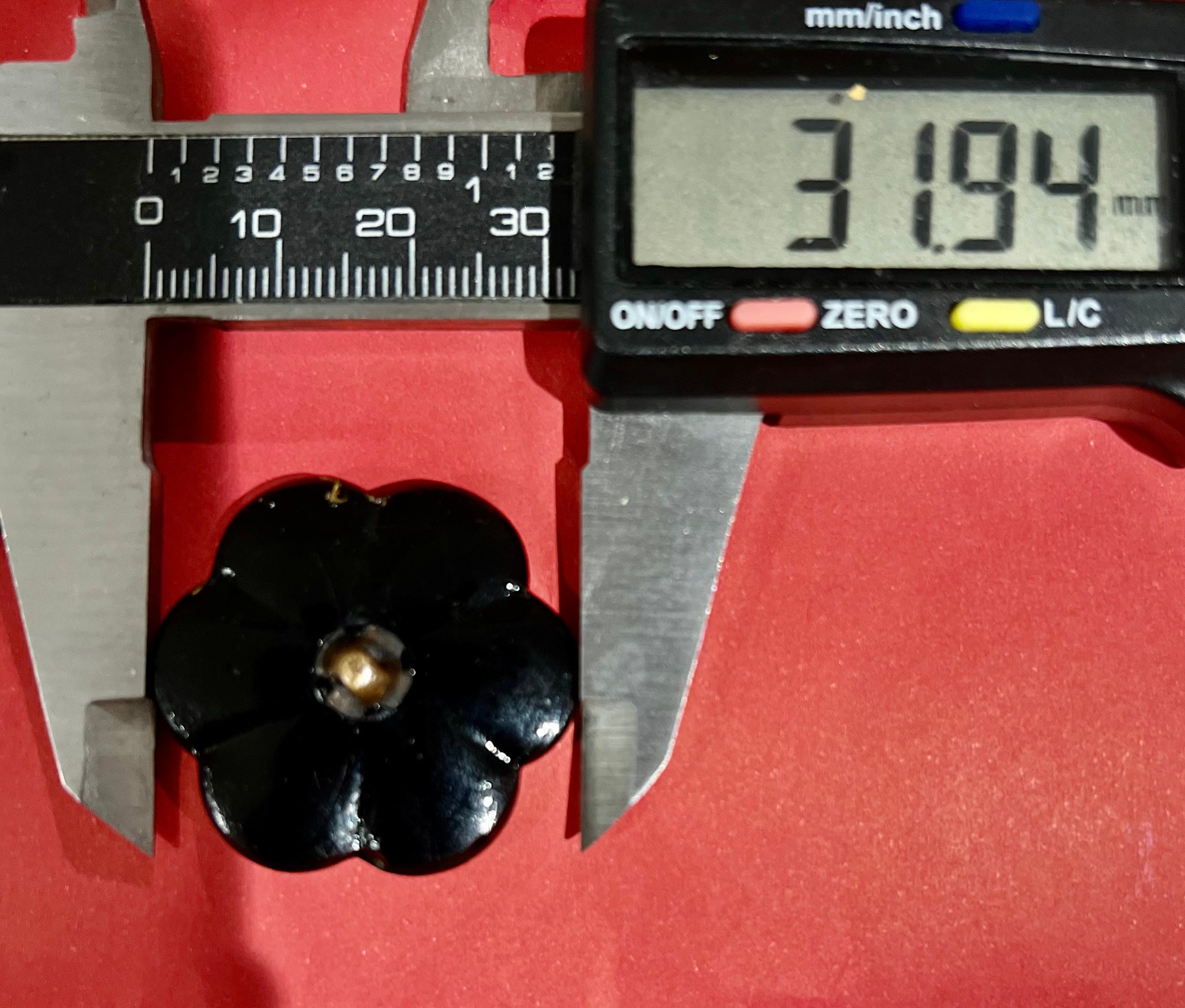 Pair of Fancy Antique French Jet Buttons With Gilded Flower - Etsy ...