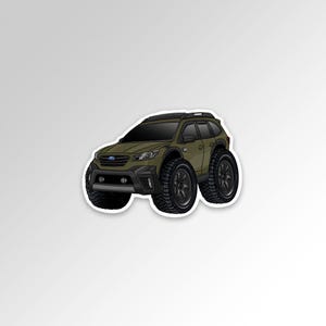Overland Edition Subaru Cartoon Sticker - 3” Weatherproof - Etsy