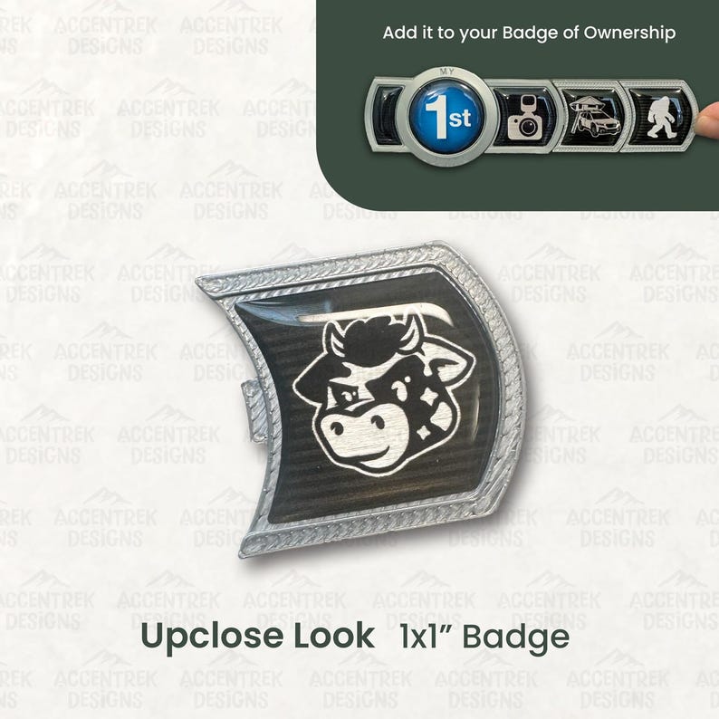 Subie Star Cow Lifestyle Badge Add-on – Moo Moo Subaru – Compatible ...