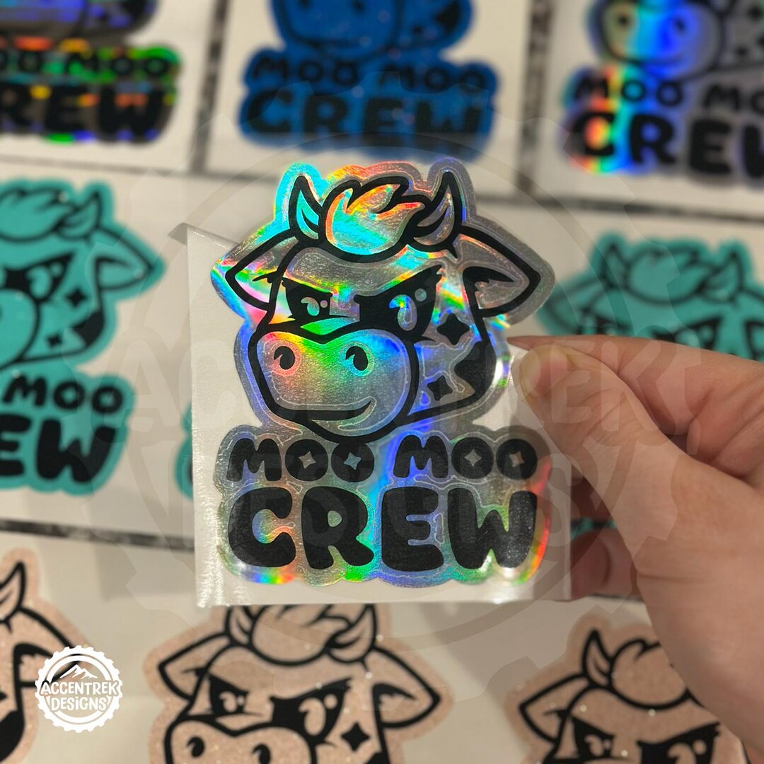 Moo Moo Crew - Star Cow - 3” Weatherproof Vinyl Car Decal - Etsy