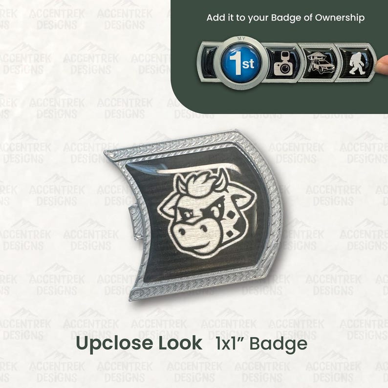 Subie Star Cow Lifestyle Badge Add-on – Moo Moo Subaru – Compatible ...