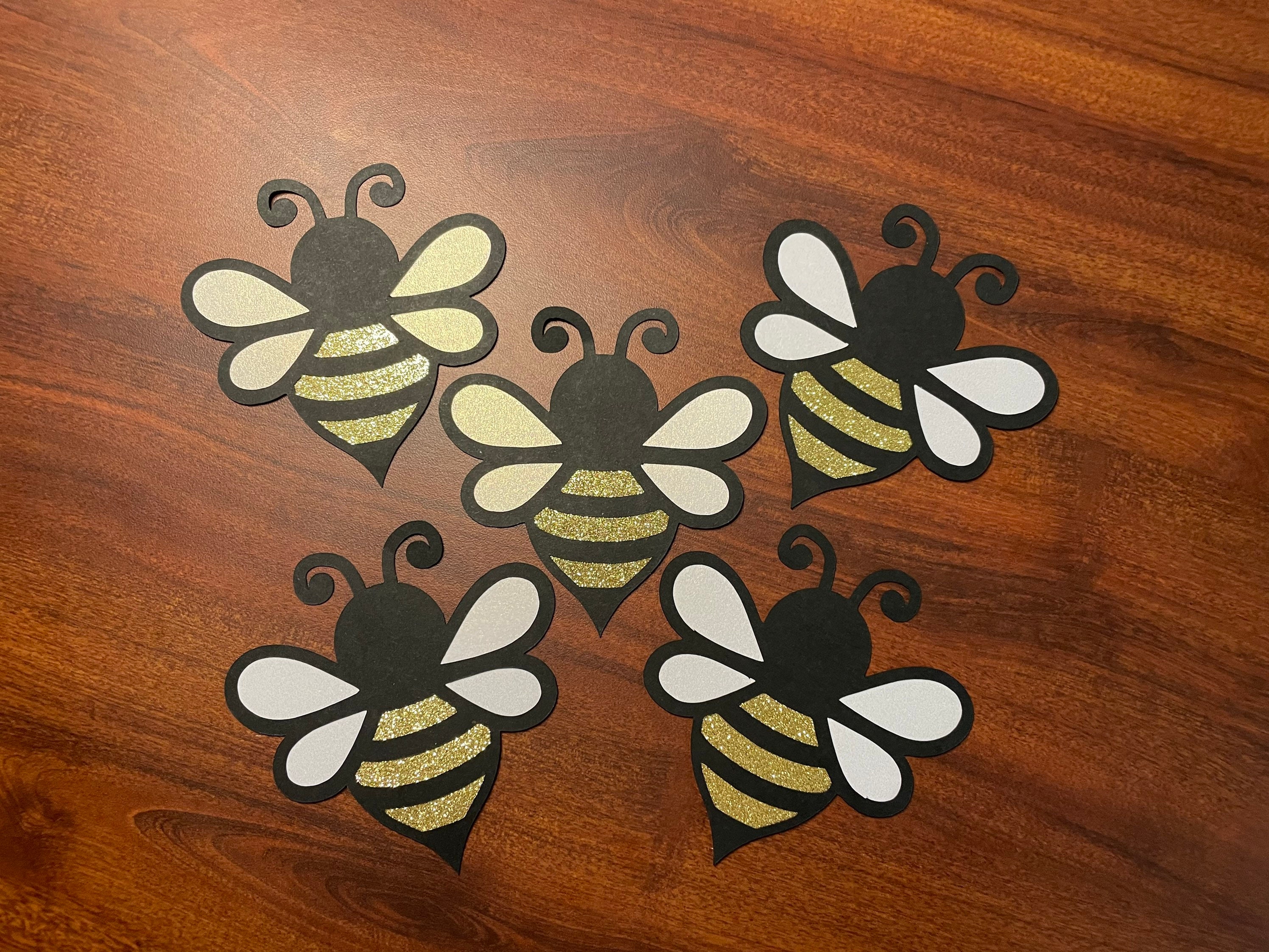 Cute Bee Die Cut/ Cut Out Made From Card Stock - Etsy