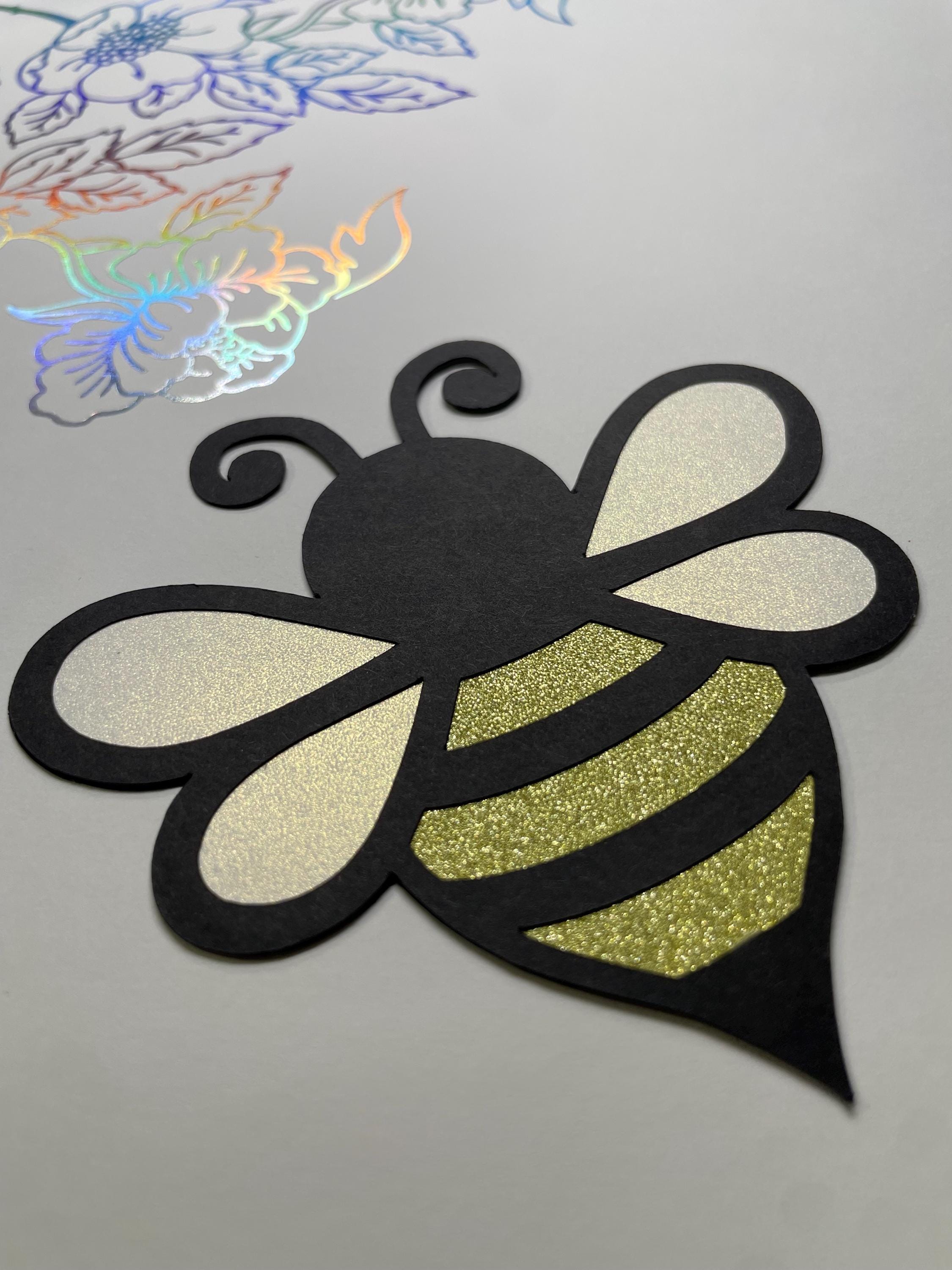 Cute Bee Die Cut/ Cut Out Made From Card Stock - Etsy