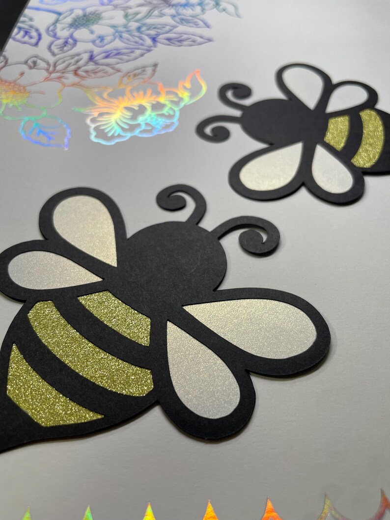 Cute Bee Die Cut/ Cut Out Made From Card Stock - Etsy