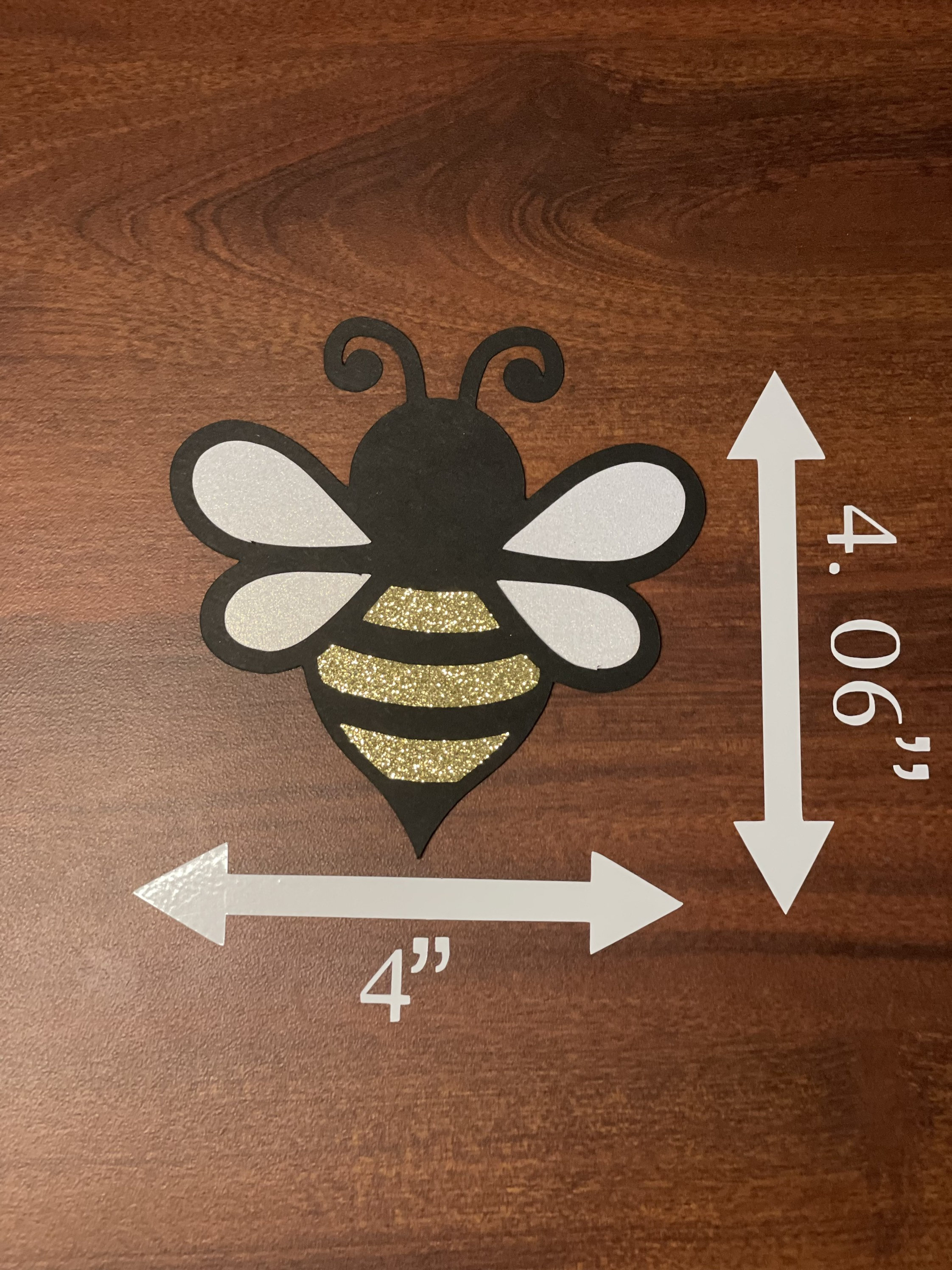 Cute Bee Die Cut/ Cut Out Made From Card Stock - Etsy