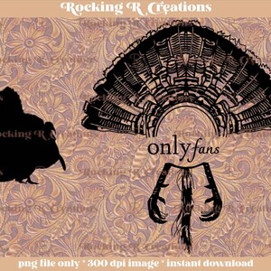 Turkey Only Fans PNG SVG Files Front & Pocket Design Instant Download ...