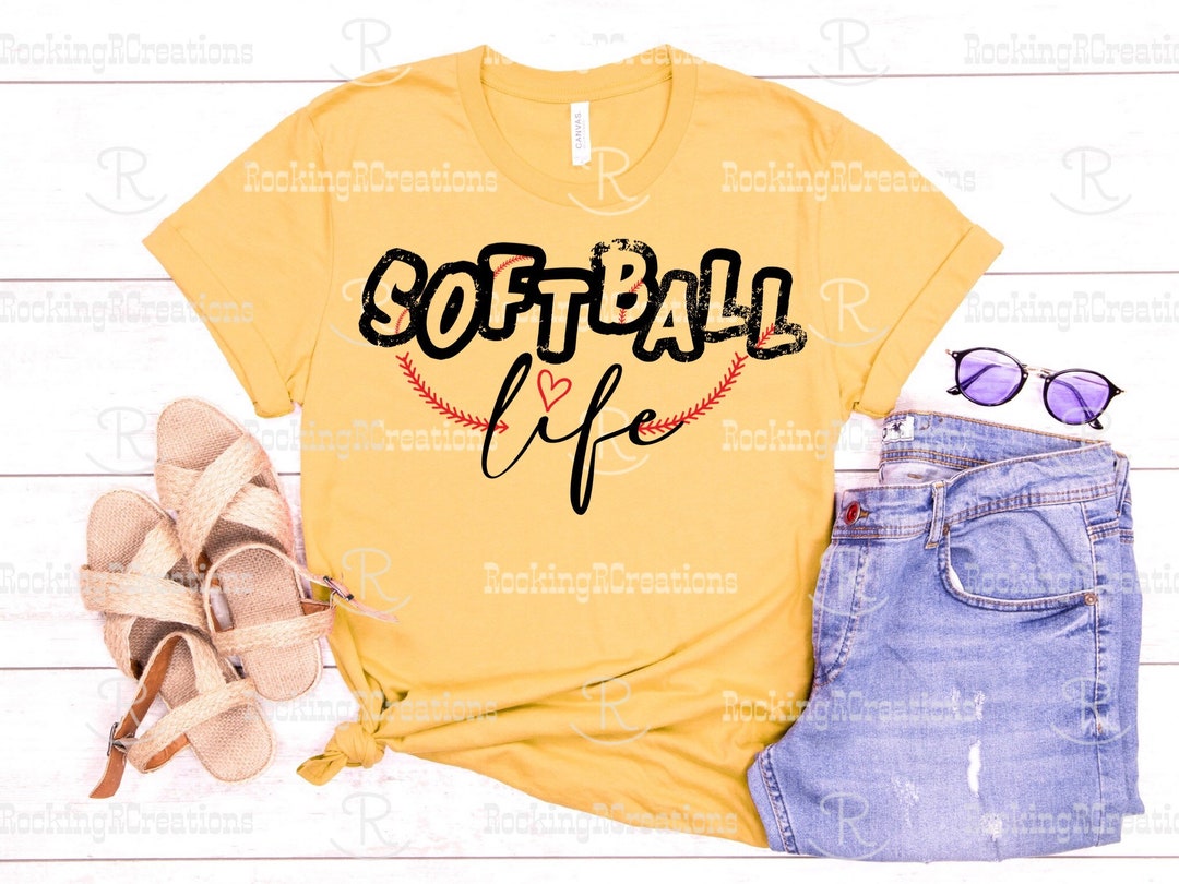 Softball Life PNG File - Etsy