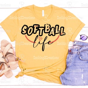 Softball Life PNG File - Etsy