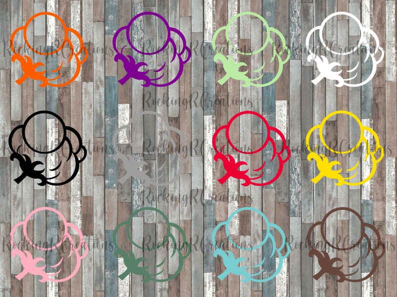 Cow Print Monogram Decal - Etsy