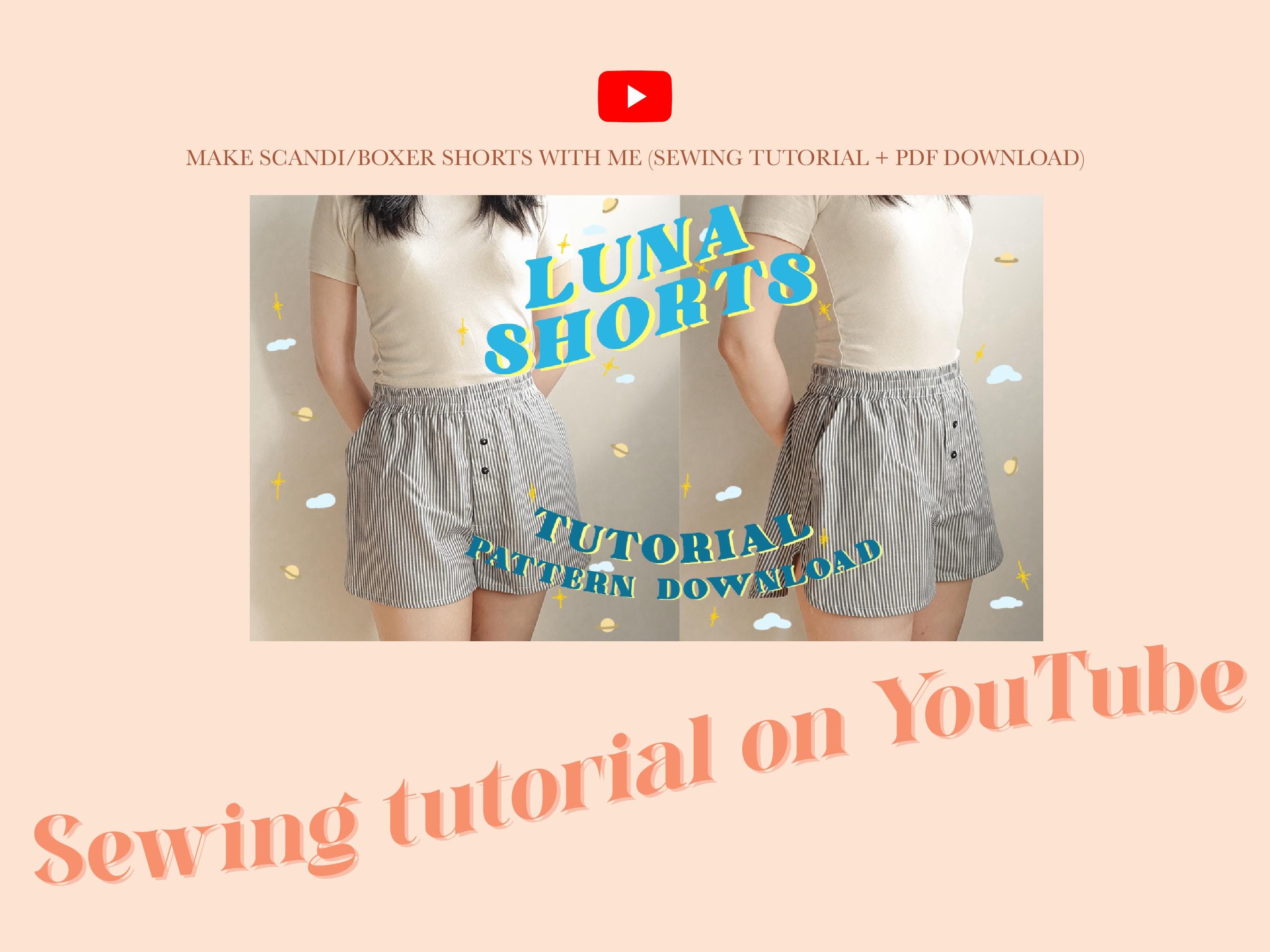 Women Boxer Scandi Shorts Sewing Pattern: Women's Sizes XS-3XL (PDF ...