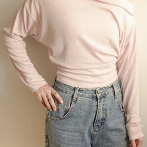 Bat Wing off Shoulder Top Sewing Pattern, Beginner Friendly Jersey Knit ...
