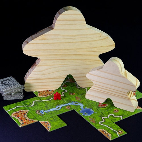 Giant Wooden Meeple for Board Game Lovers Ready to Paint | Etsy