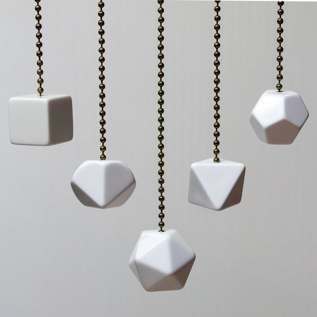 White RPG Dice Pull Chains - Etsy