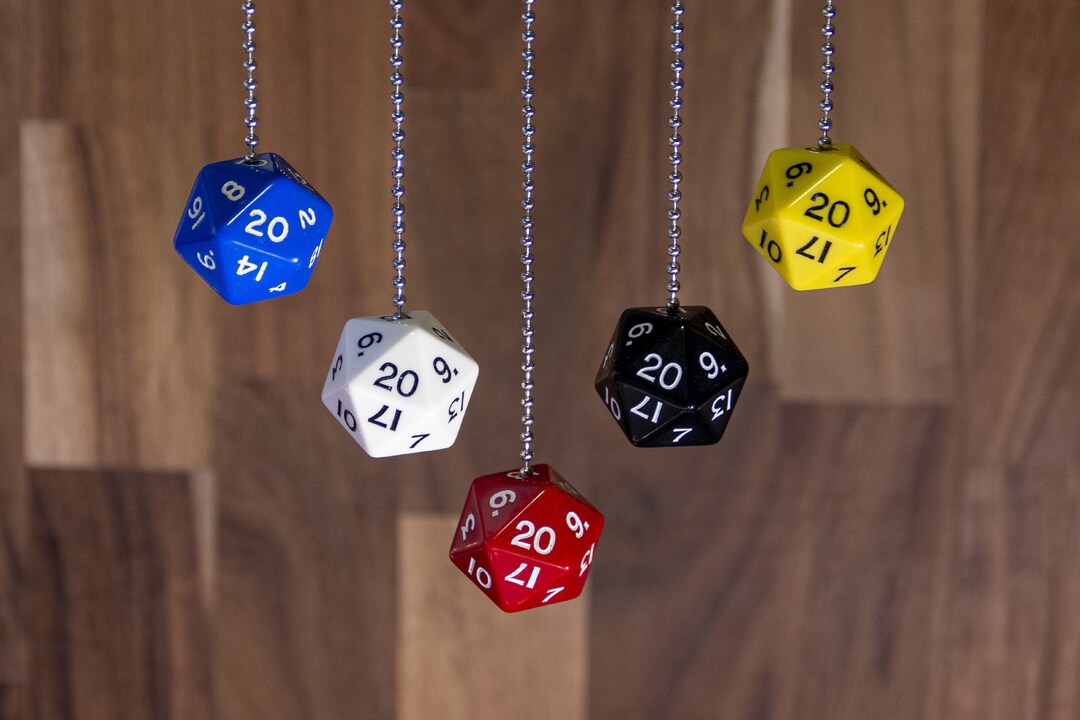 Dungeons & Dragons Dice Ceiling Fan Pull Chain - Available in Many ...