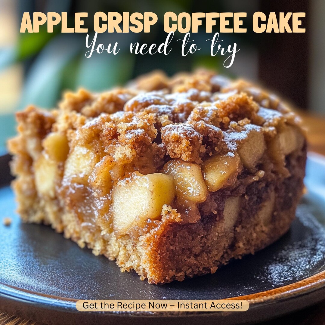 BEST RECIPE for Apple Crisp Coffee Cake | Instant Download PDF | Warm & Spiced Coffee Cake ...